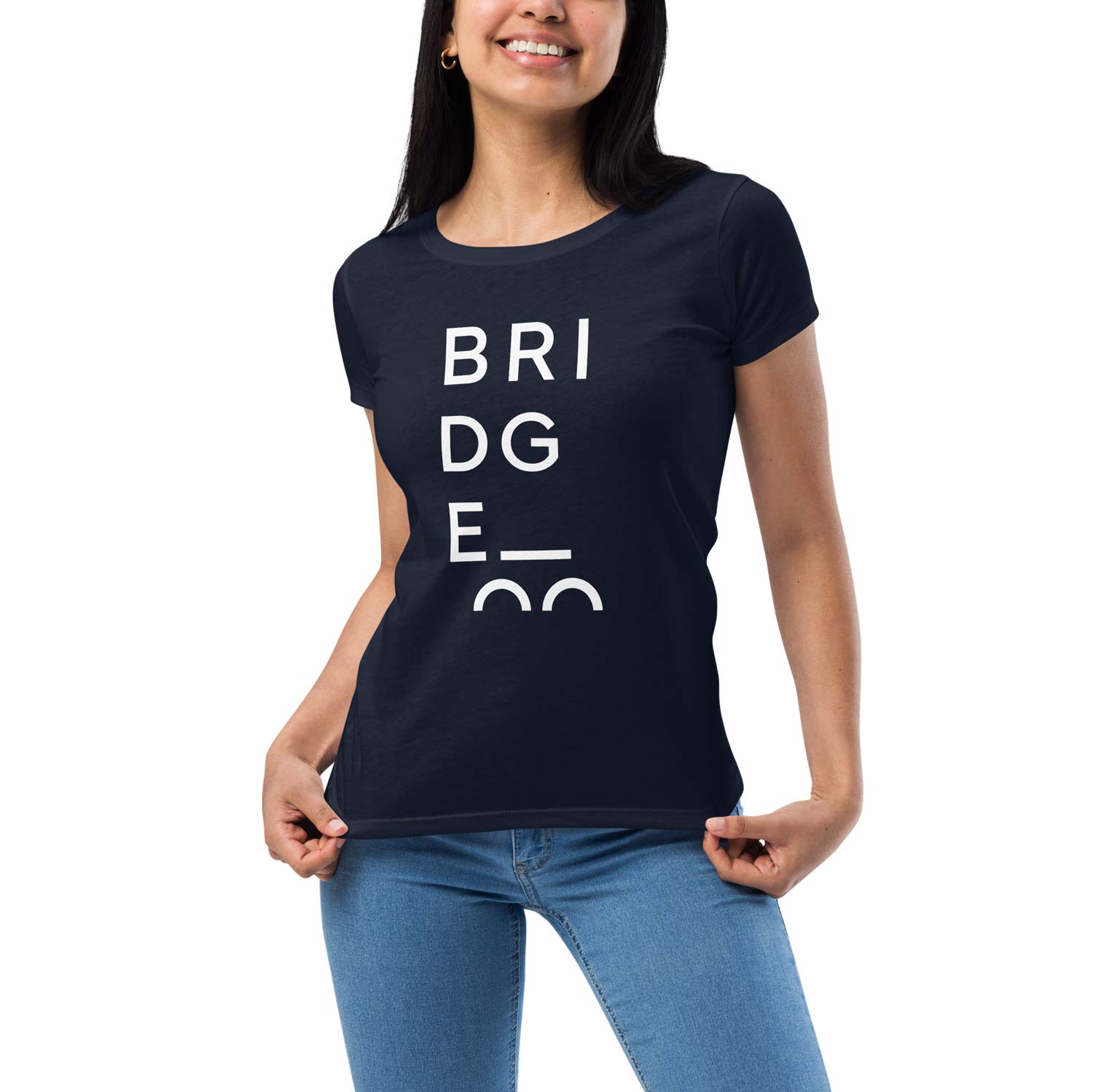 BRIDGE Womens Stacked T-Shirt – BRIDGE Bike Works