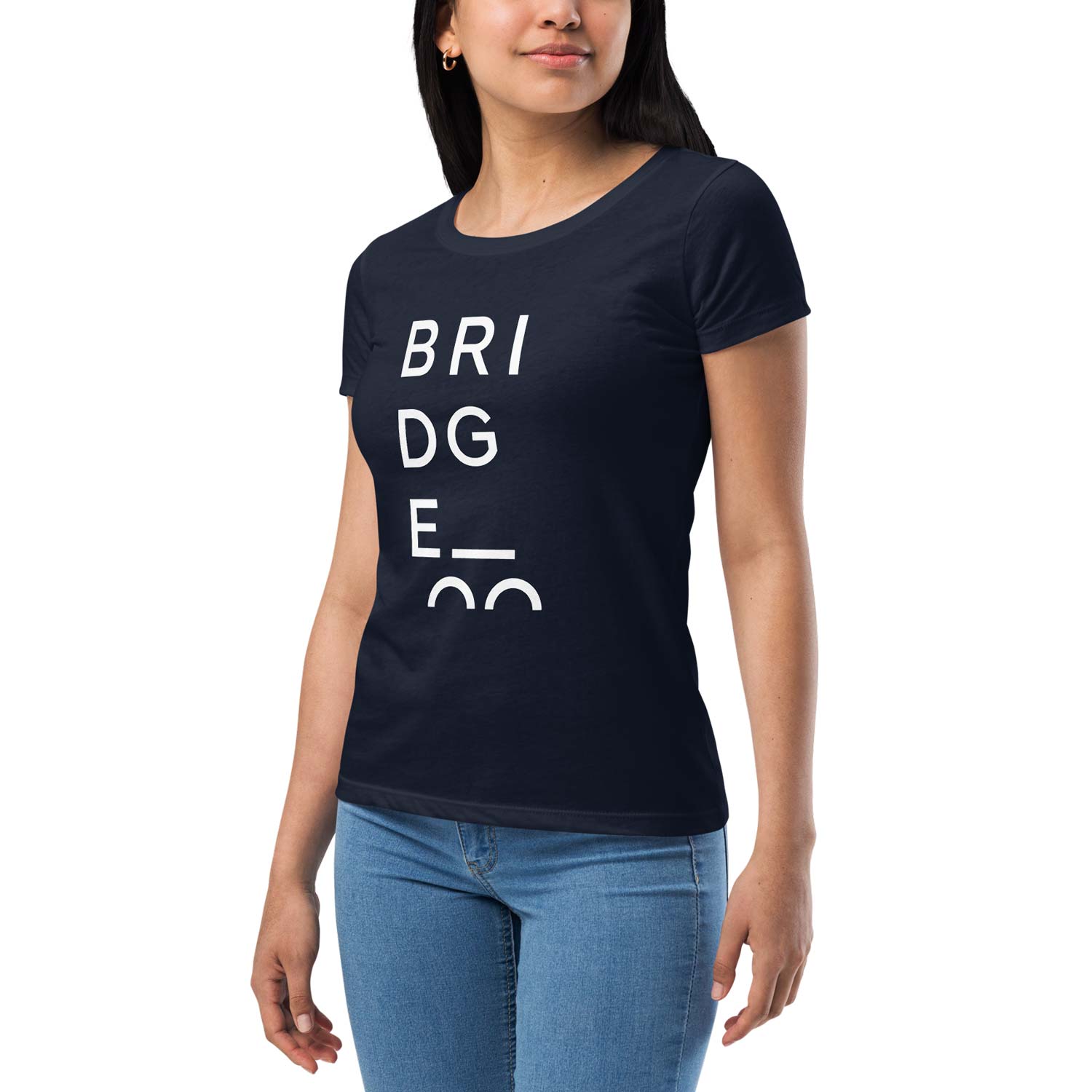 BRIDGE Womens Stacked T-Shirt – BRIDGE Bike Works